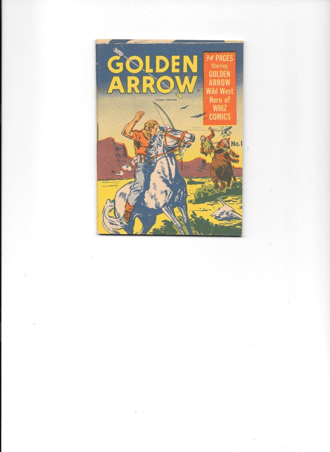 Golden Arrow #11 1942 VF/NM Samuel Lowe Comics - Etsy