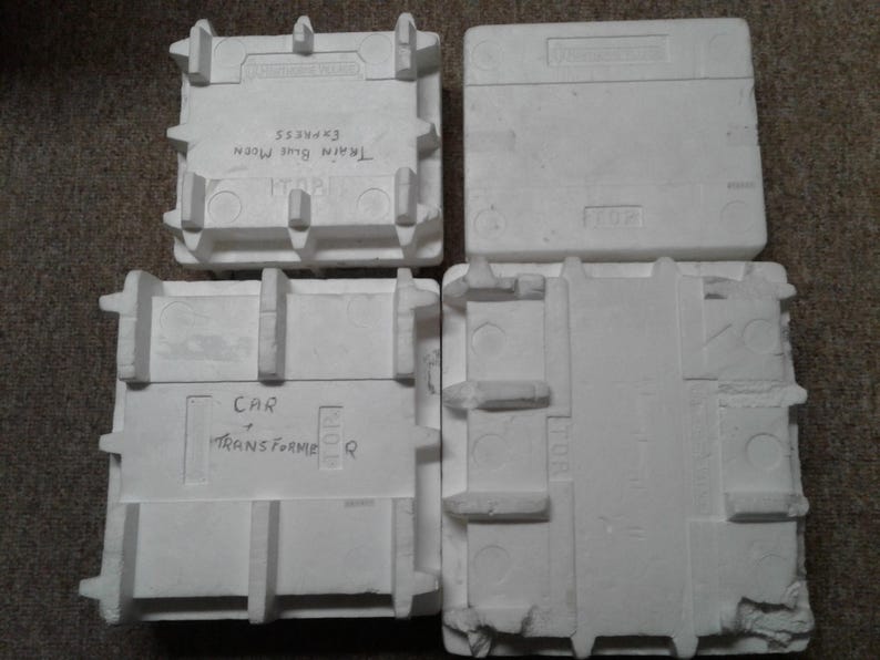 Hawthorne Village Moonlight Express Wolf Train Set, 4 Sets (boxes) Lot ...