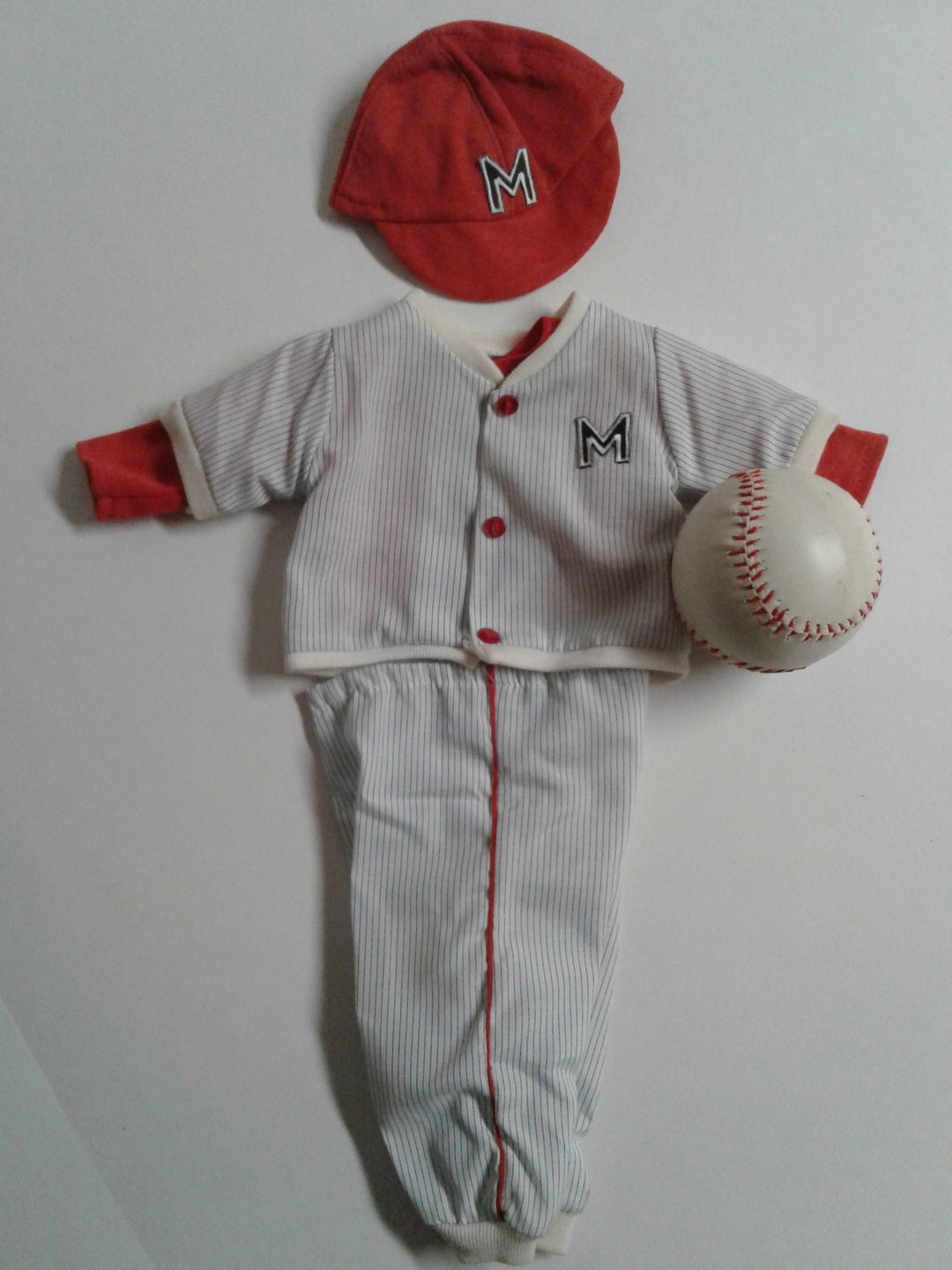 New Baseball Player Doll Outfit, Hat, Ball Set Fits 14/16 Inch Doll - Etsy