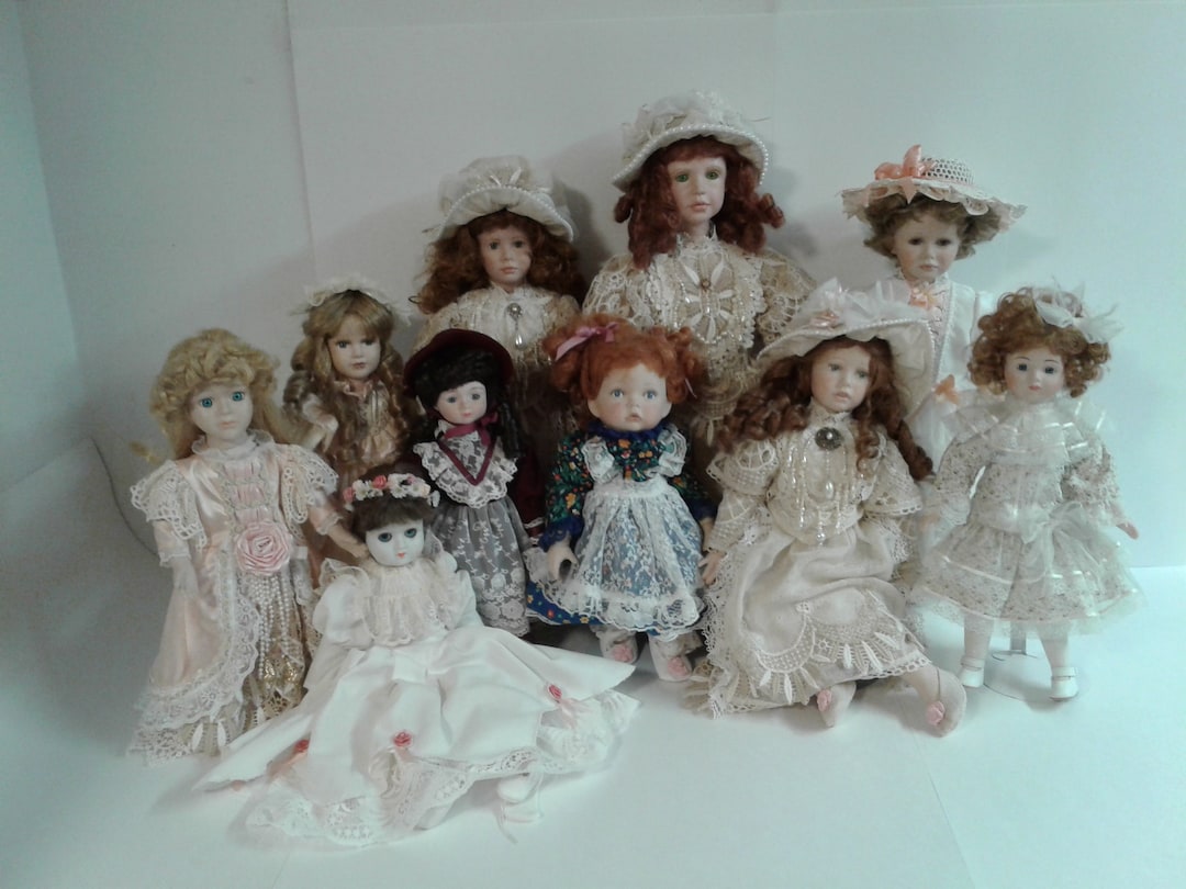 Lot of 10 Vintage Handmade Large Porcelain Doll the Uni Collection - Etsy