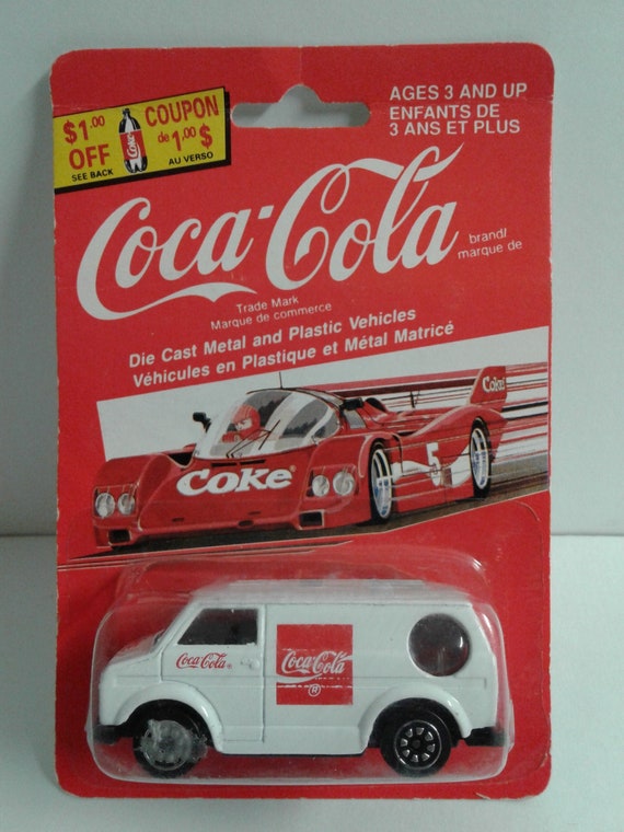 Coca cola die cast metal toy vehicles store