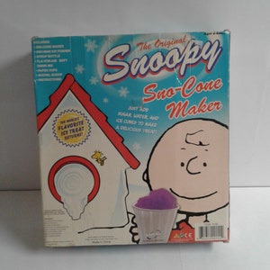 The Original Snoopy Sno-cone Maker Sababa Toys - Etsy