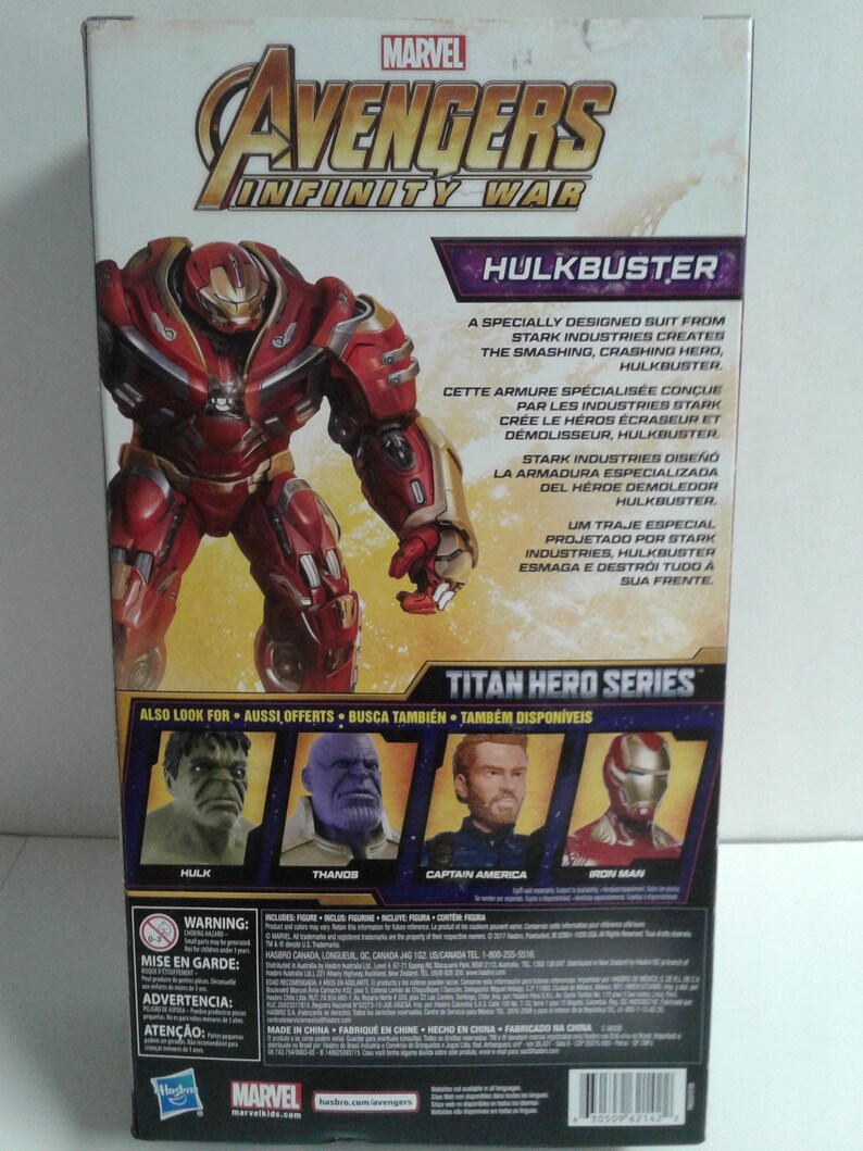 Hasbro Marvel Avengers Infinity War HULKBUSTER 12" Action Figure Titan ...
