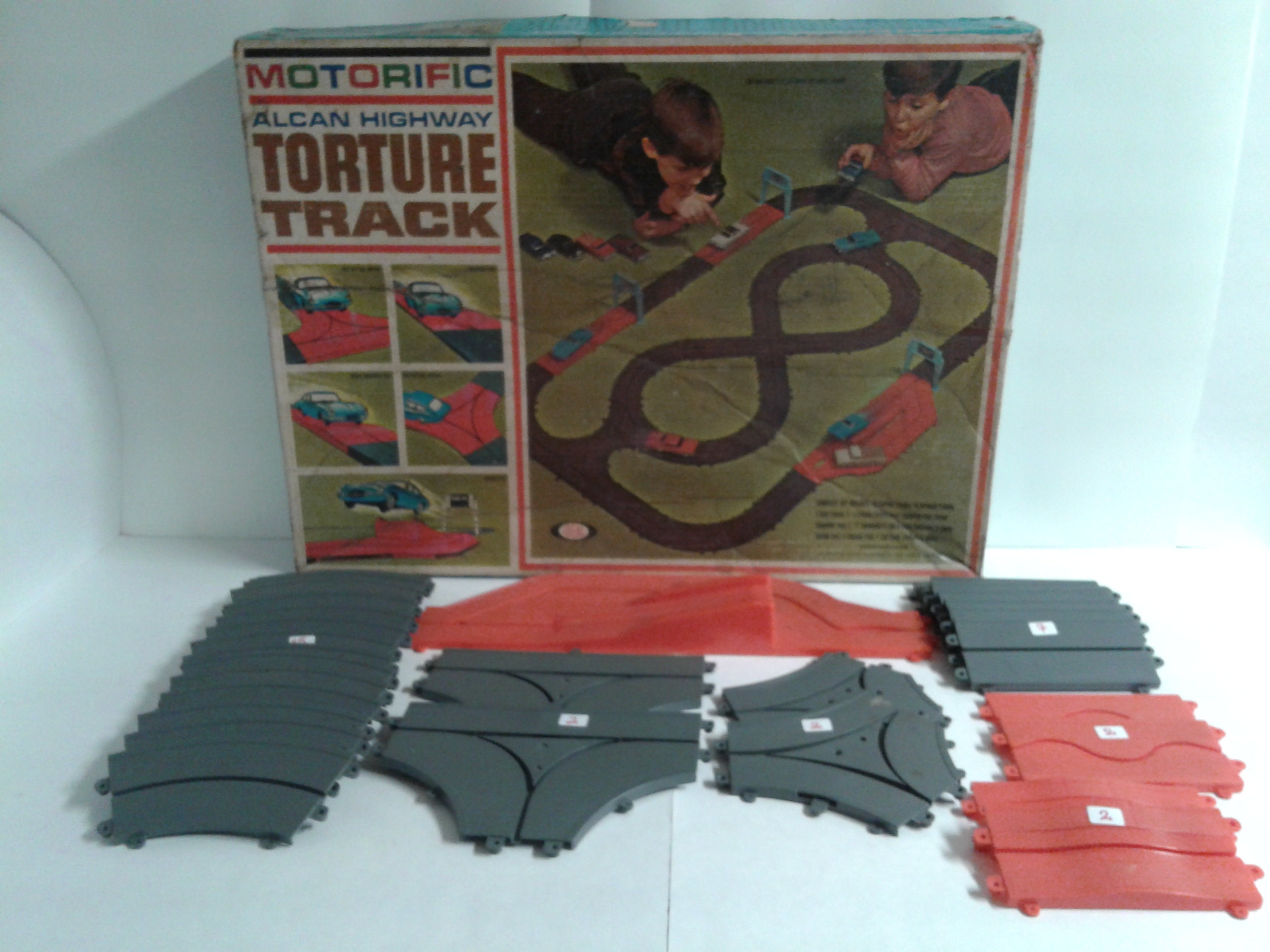 Vintage 1965 Ideal Motorific Alcan Highway Torture Track Set - Not ...
