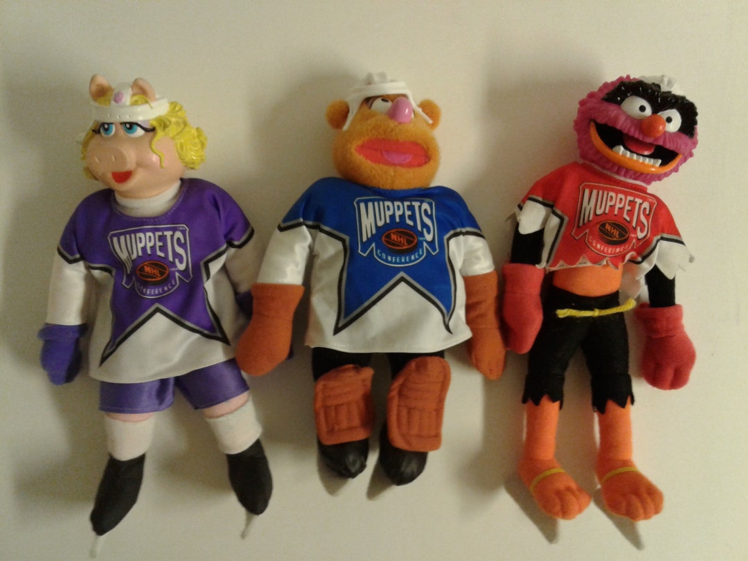 Lot of 3 NHL All Stars Muppets Plush Toys - Piggy Fozzie Animal ...