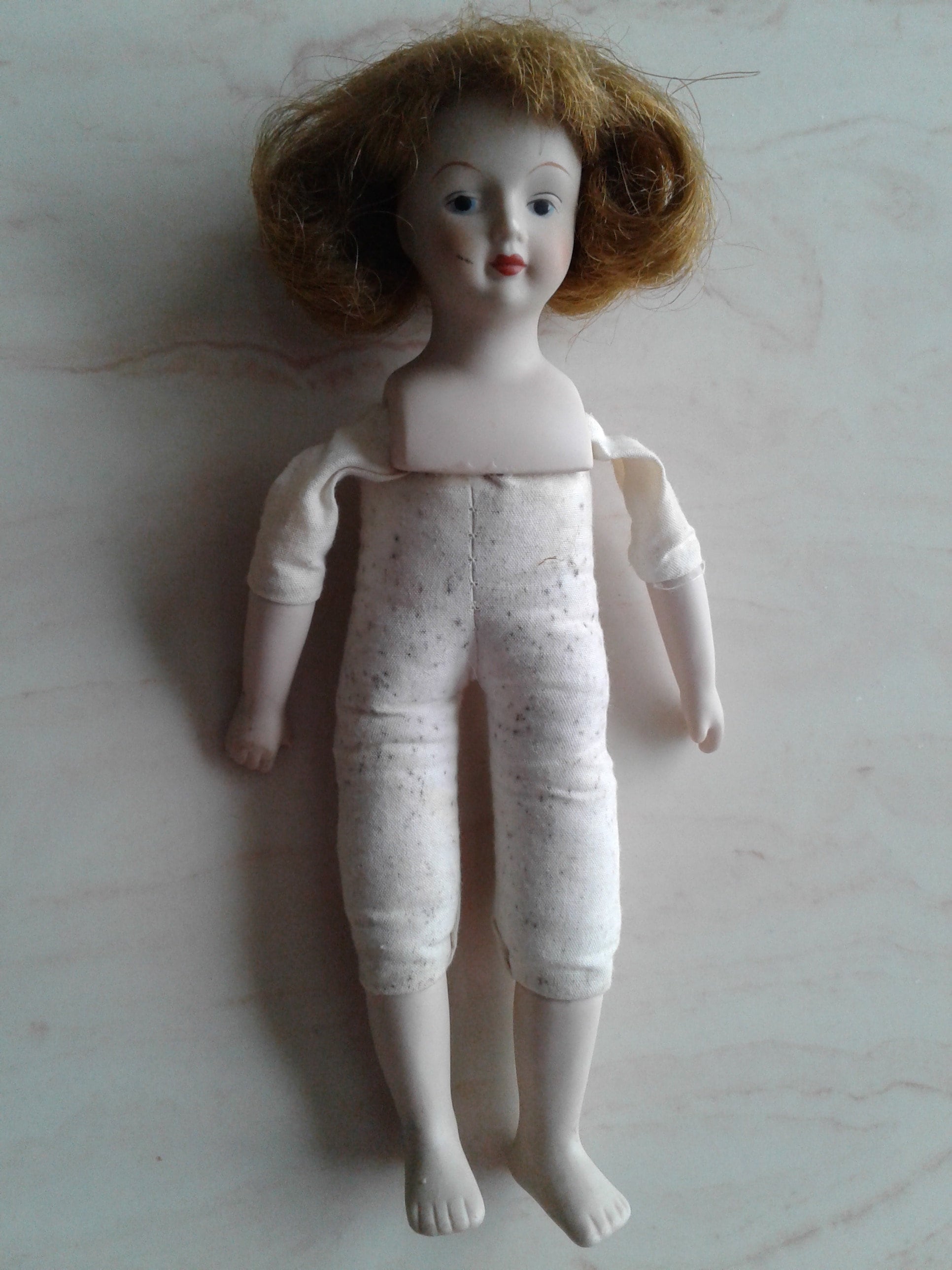 Vintage ZASAN Porcelain Doll Cloth Body Bisque Porcelain - Etsy Canada