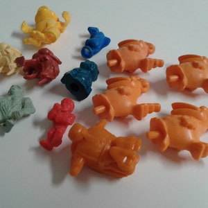 Lot of 12 Vintage Hard Plastic Figure Toys - Etsy Canada