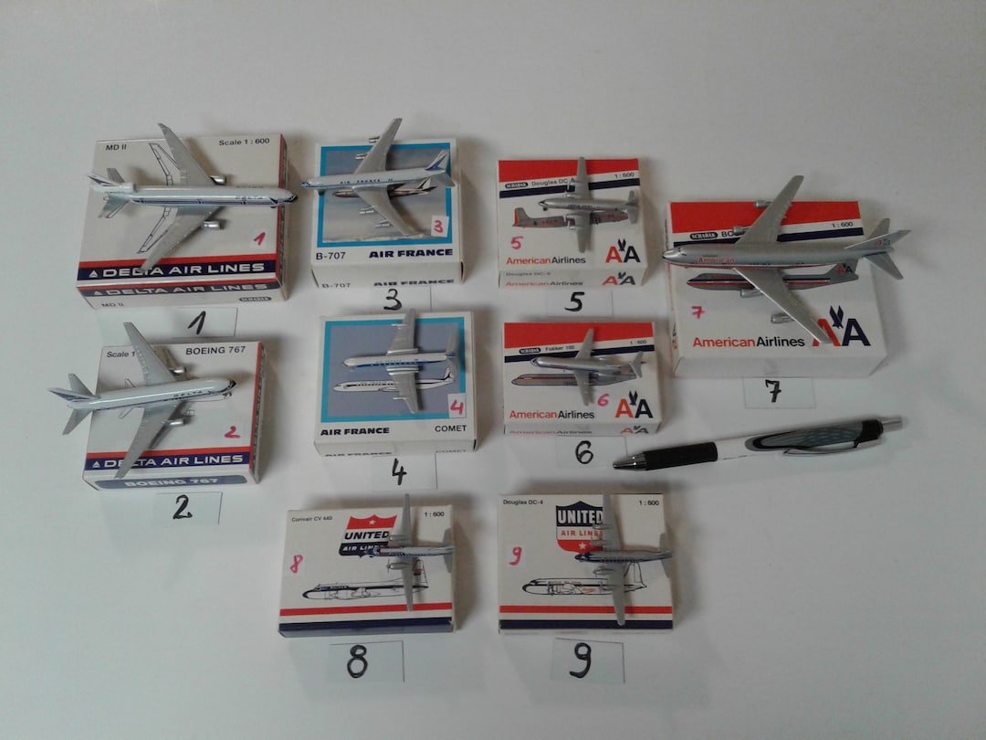 You Choose Schabak Die Cast 1:600 Airplane Models Made in Germany - Etsy