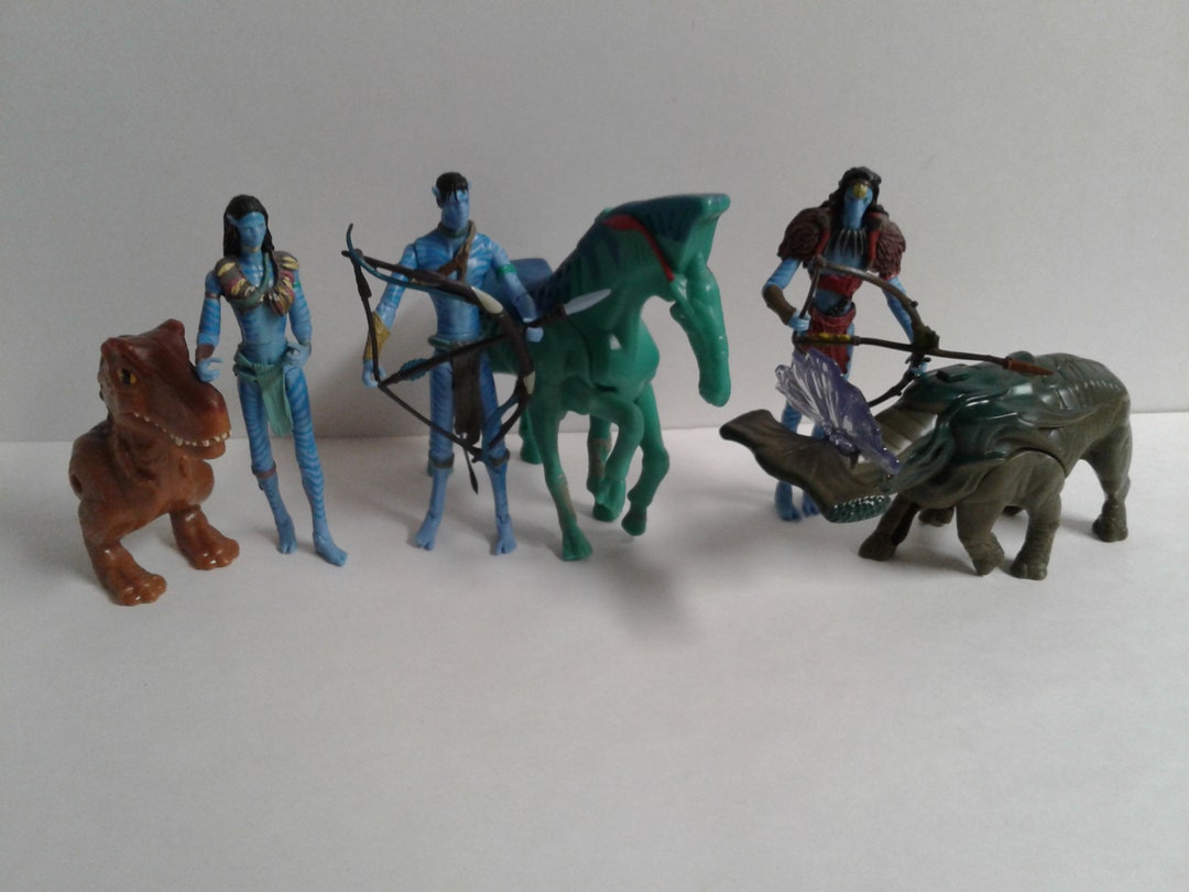 Lot of 6 Avatar Movie Plastic Figures - Animals and Action Figures - Etsy