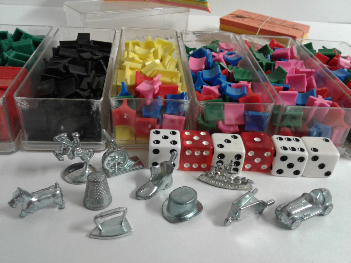 Vintage 80's MONOPOLY Game Board by Parker Brothers ONLY | Etsy