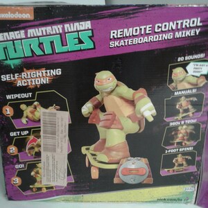 Teenage Mutant Ninja Turtles RC Skateboarding Mikey Remote Control TMNT ...