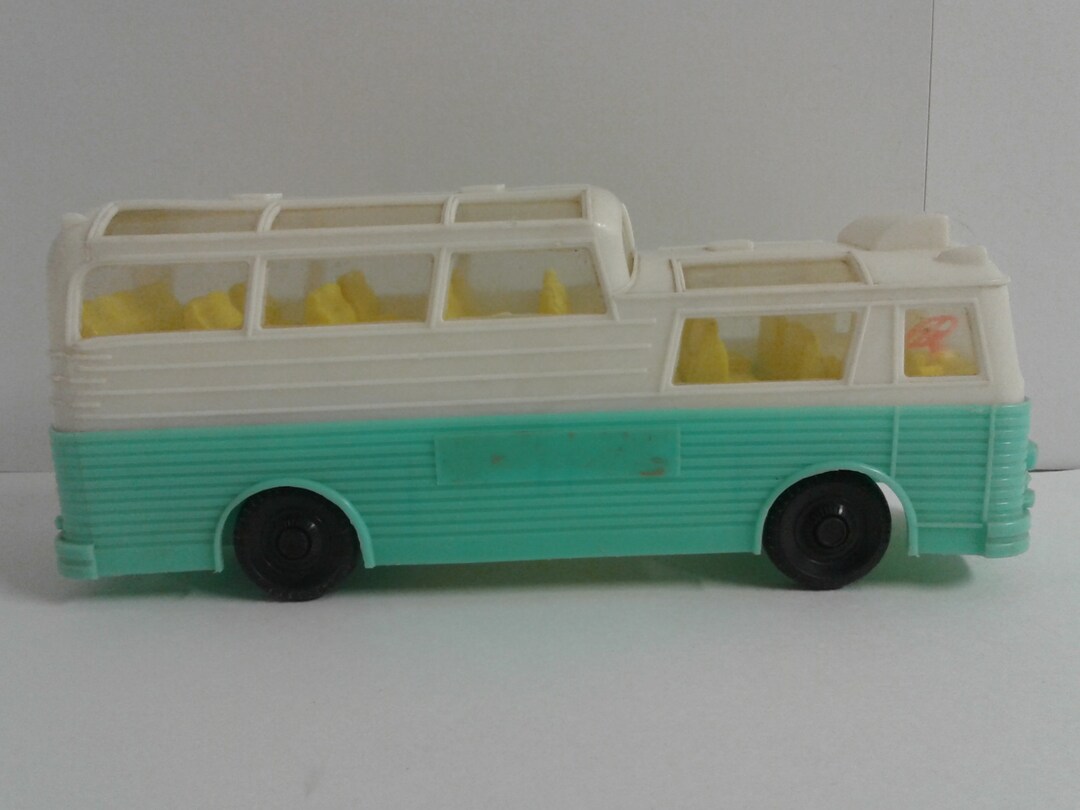 Vintage MAK'S Toys Plastic Tour Bus Tudor Rose Bus - Etsy