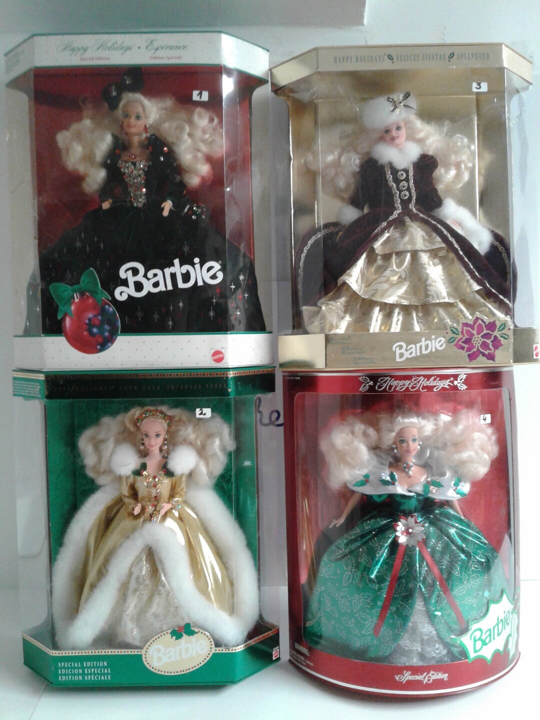 You Choose Mattel Barbie Happy Holidays Collectible Dolls - Etsy