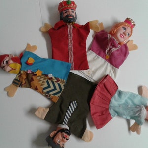 Lot of 5 Snow White Hand Puppets Set - Etsy