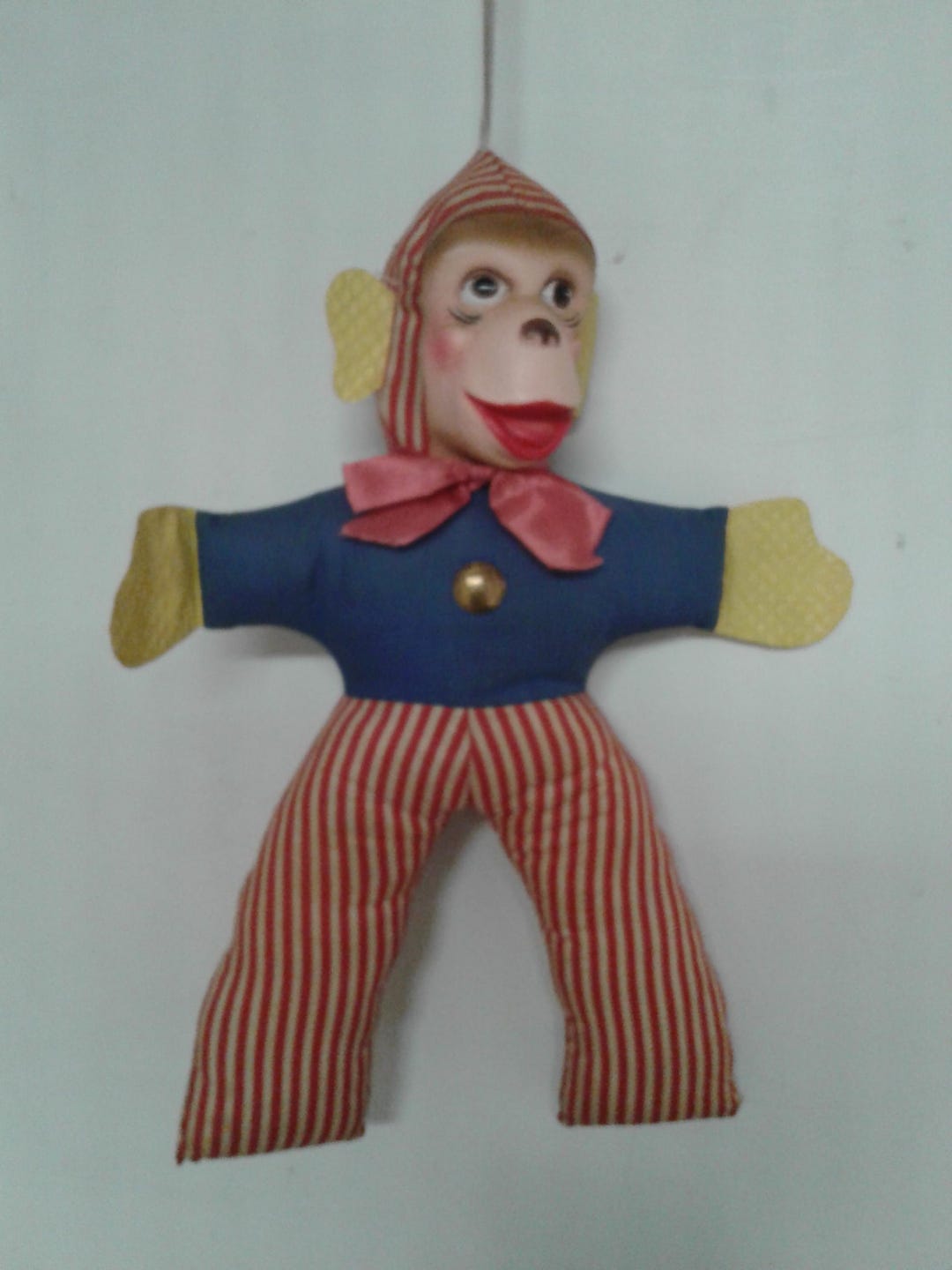 Vintage Rubber Face Stuffed Body Monkey Figure Doll 16" - Etsy