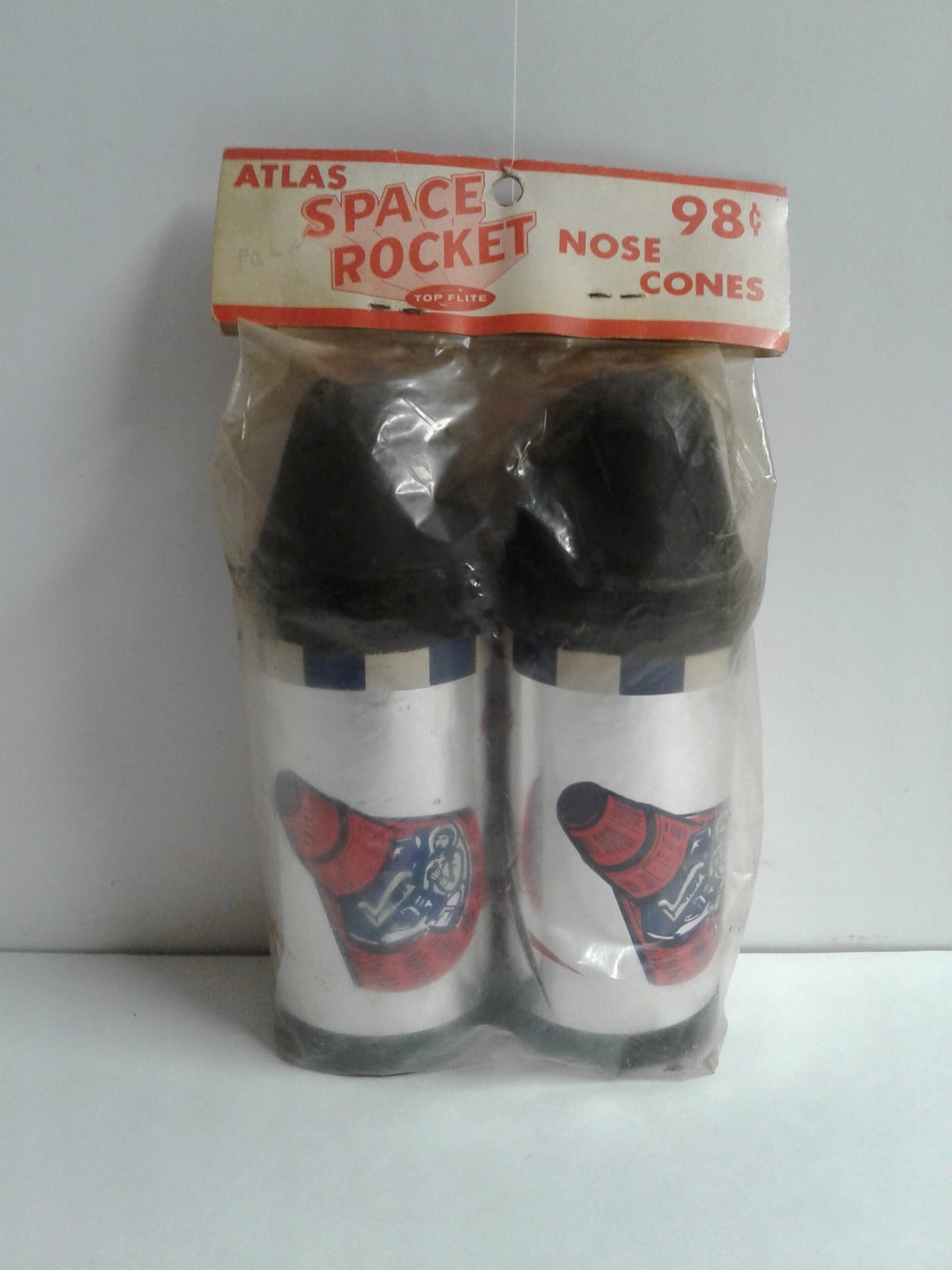 Rare Top Flite Atlas Flying Model Rocket Kit Nose Cones - Vintage 1960s ...