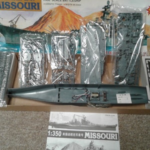 USS MISSOURI BB-63 1/350 Model Kit Minihobby Models #01504 - Etsy