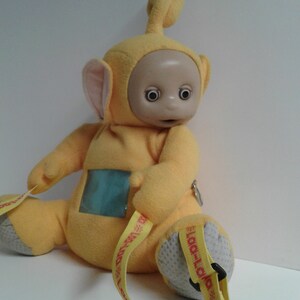 18 Inch Teletubbies Plush Backpack Laa Laa Yellow Rubber Face Vintage ...