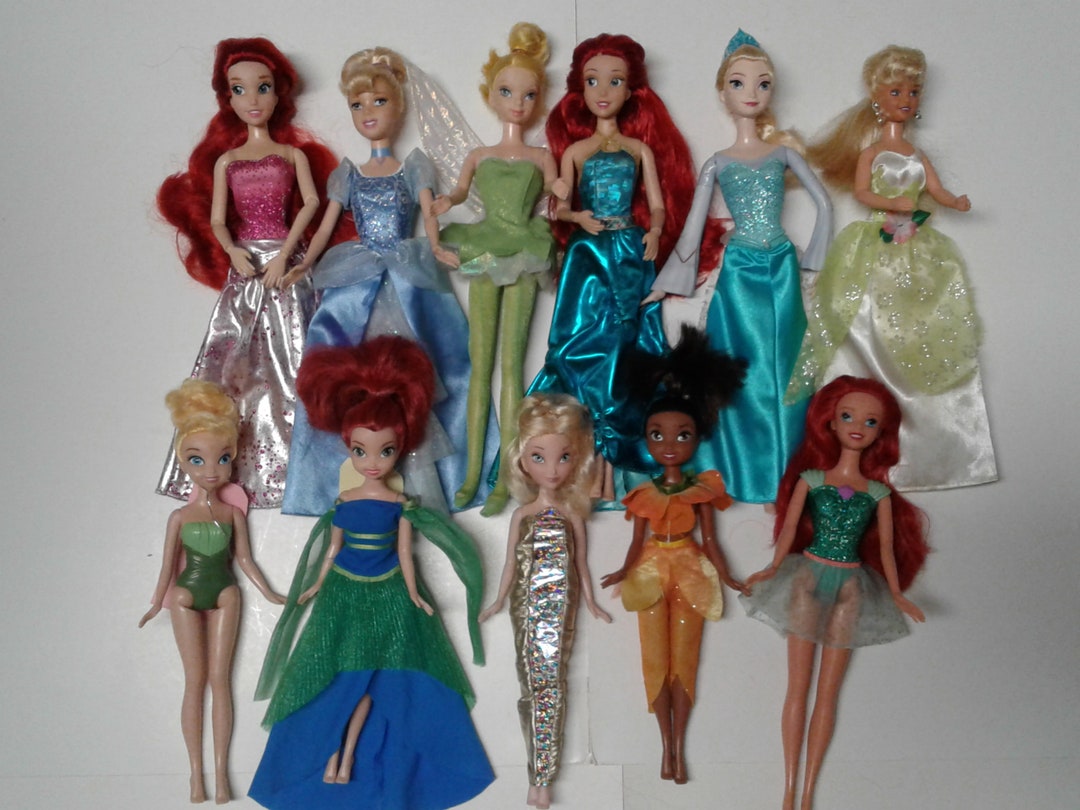 Lot of 11 Barbie Dolls Bundle Disney, Mattel Dolls Lot 14 - Etsy