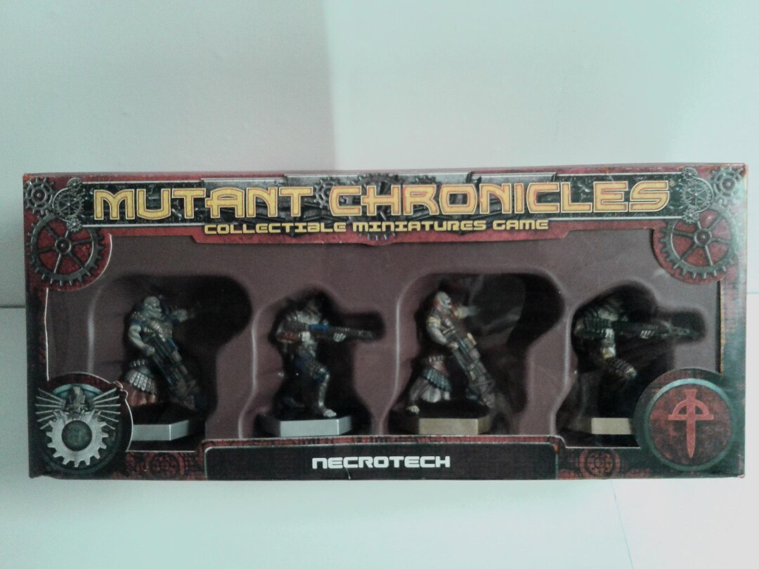 Mutant Chronicles Collectible Miniatures Game 4 Figures Pack Necrotech ...