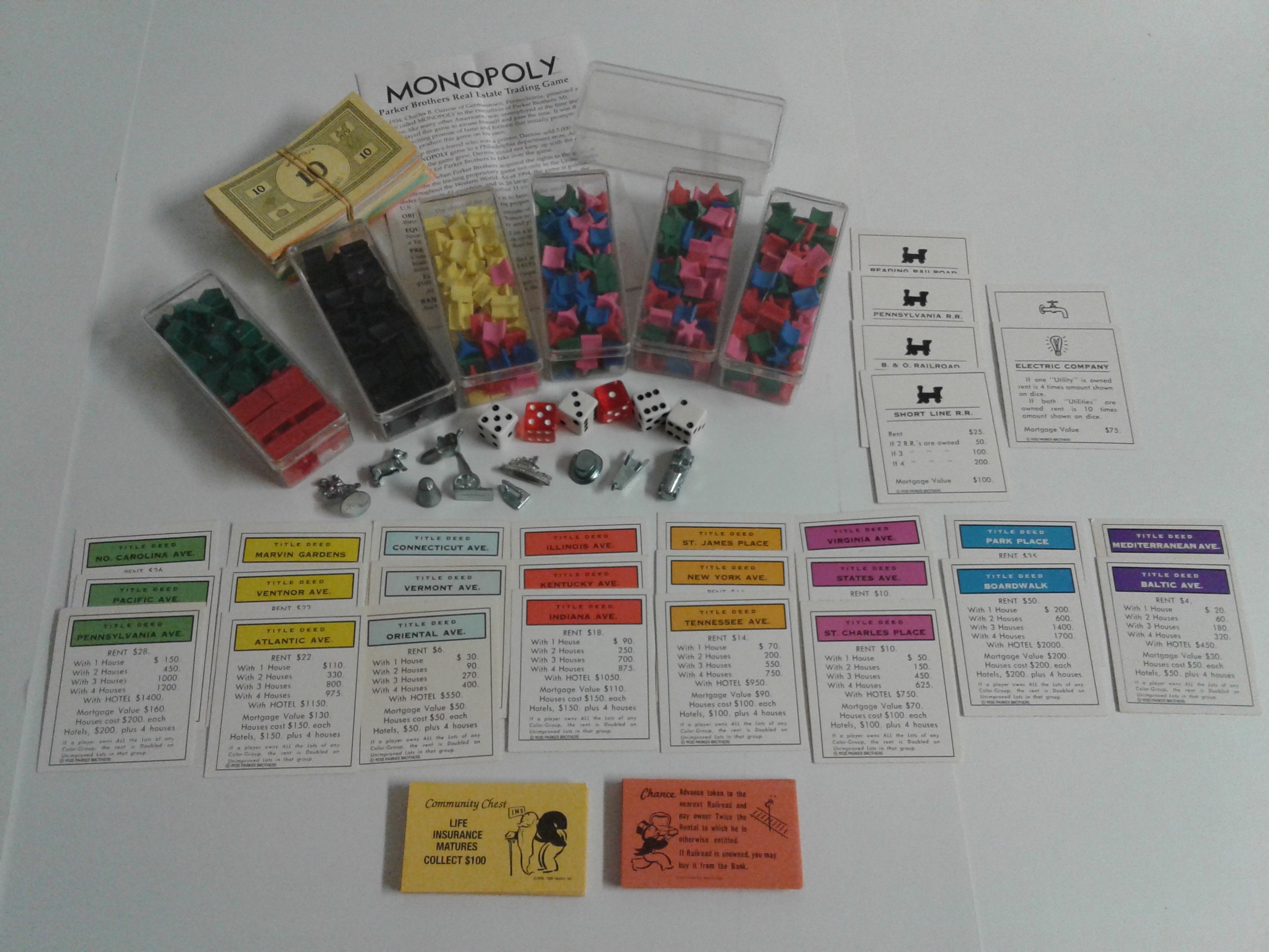 Vintage 80's MONOPOLY Game Board by Parker Brothers ONLY | Etsy