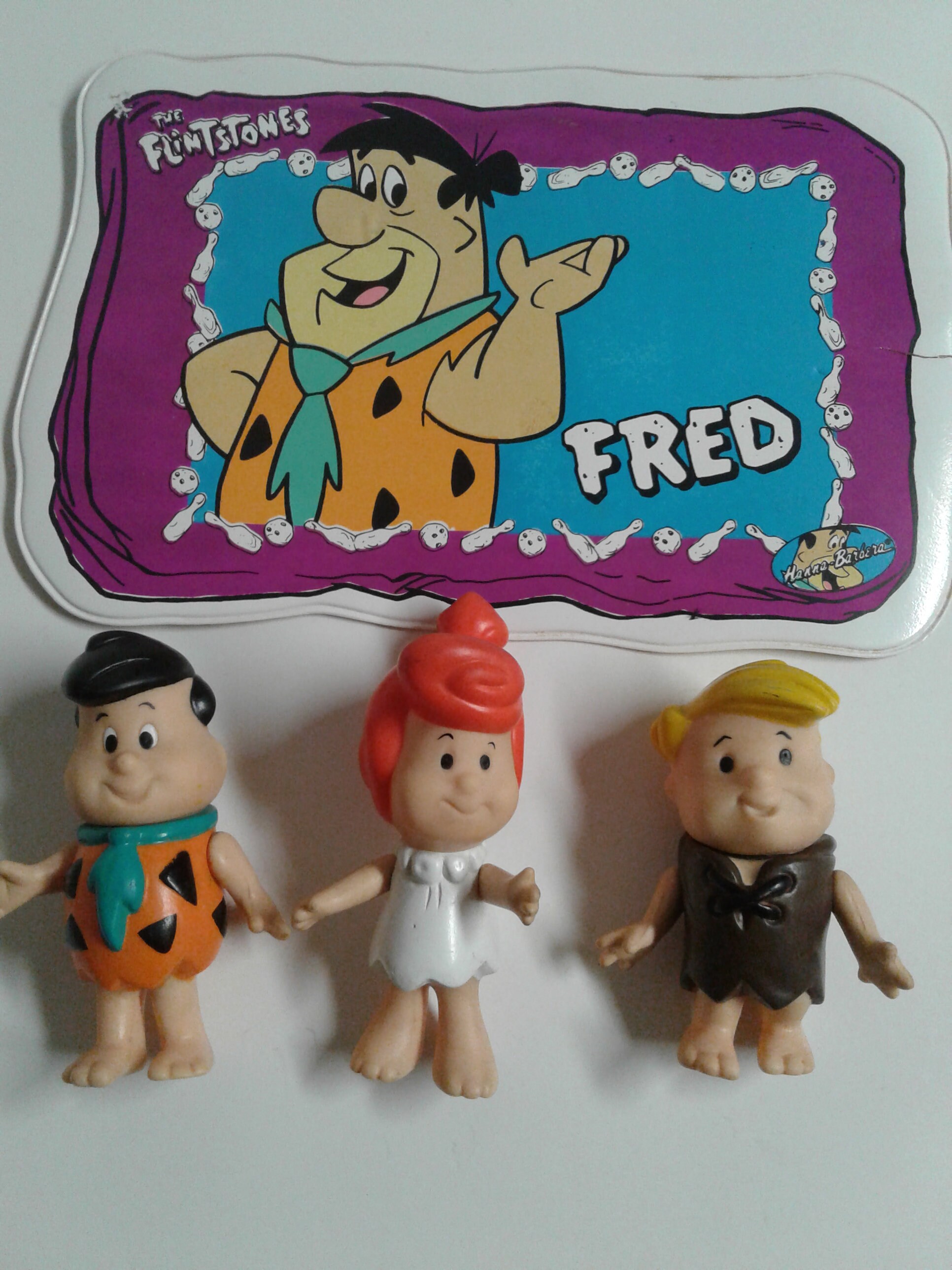 Vintage Hanna Barbera Flintstones Kids, 3 Mini Figures Toy 1986 + 1 ...