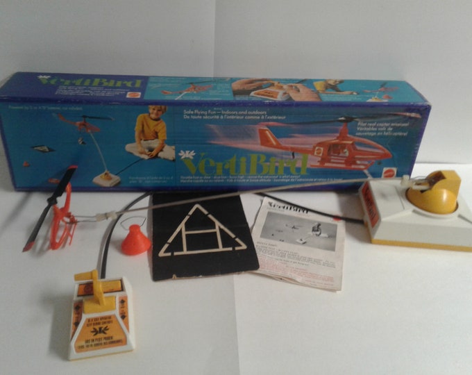 Vintage 70's - Vertibird - Battery Operated HELICOPTER Toy Mattel 1971 ...