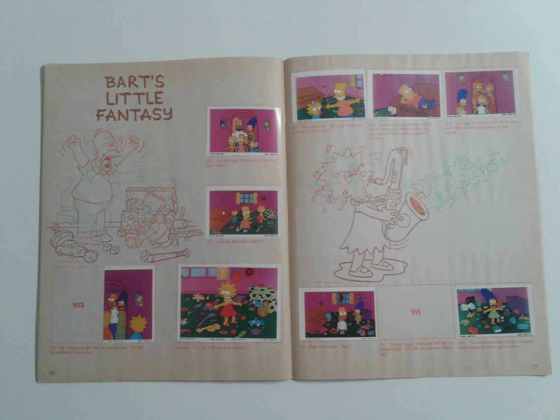 Vintage the Simpsons Sticker Activity Album Diamond Publishing 1990 - Etsy