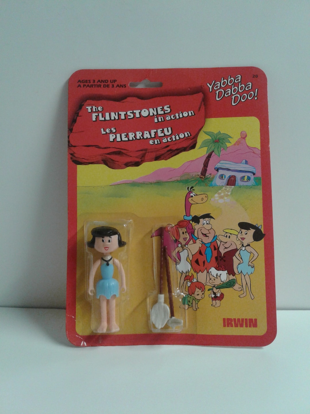 The Flintstones in Action BETTY Rubble Action Figure IRWIN Toys/hanna ...