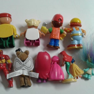 Lot of 11 Mini Dolls/figures Different Characters - Etsy