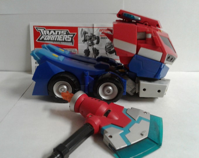 Transformers Animated Roll Out Command OPTIMUS PRIME Figure Complete - Etsy
