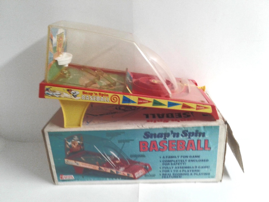 Snap ‘N Spin Tabletop Baseball Pinball Game Style Vintage 1977 Empire ...