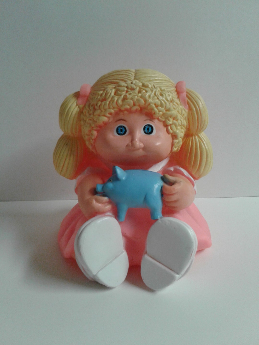 Vintage Cabbage Patch Doll Plastic Piggy Bank Vintage 1983 Star Pawer ...