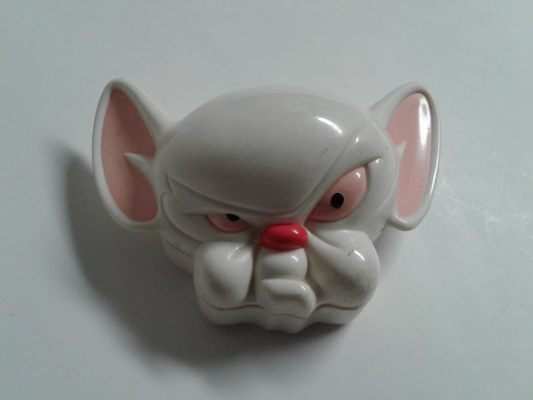 Pinky and the Brain Face Compact Toy Vintage Warner Brothers 1997 - Etsy