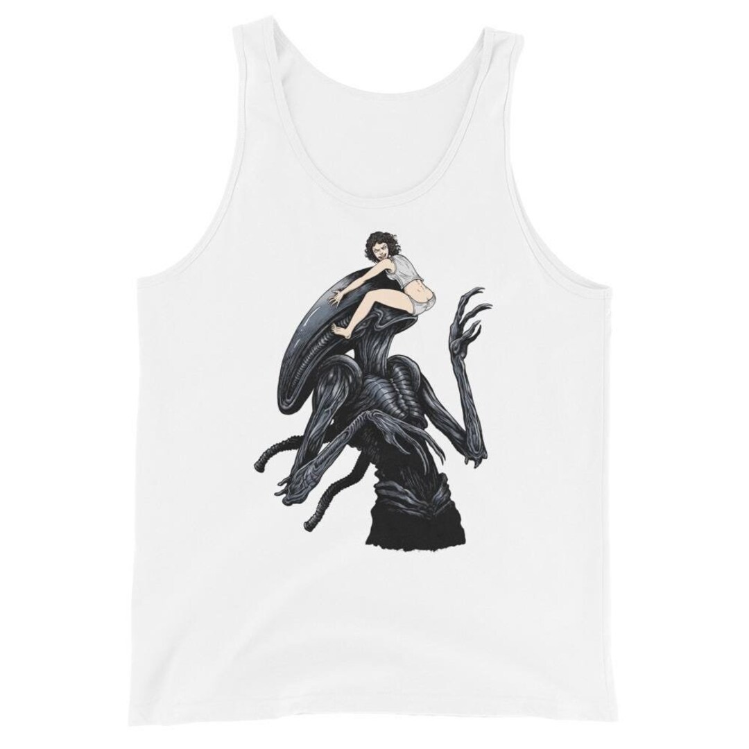 Funny Alien Xenomorph Tank Top: Sci-fi Horror Parody - Etsy