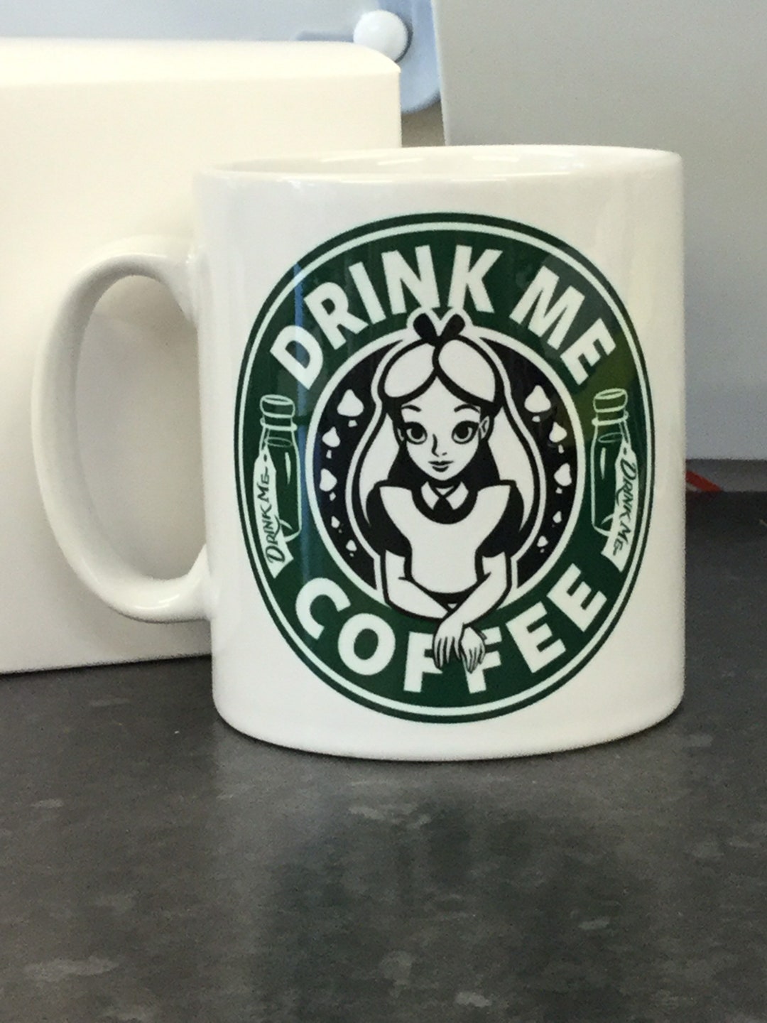 Alice Drink Me Coffee - Alice in Wonderland Inspired - Free ...