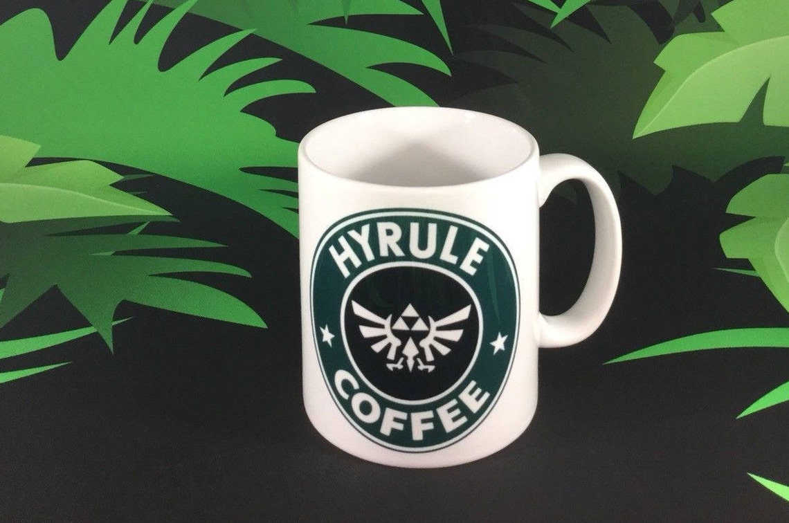 HYRULE COFFEE (legends of Zelda) Mug - Can Be Personalised - Etsy