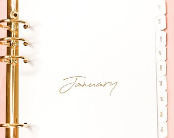 Monthly Dividers - Etsy