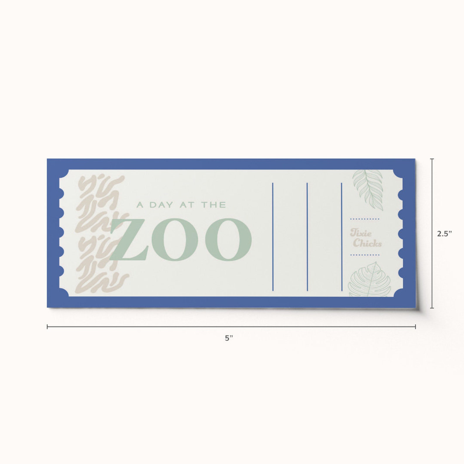 Custom Zoo Ticket Voucher • Surprise Trip Activity • BEST SELLER ...