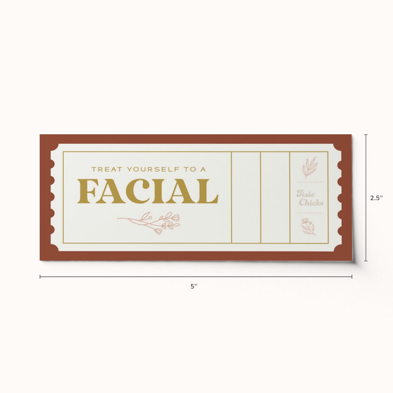 Custom Facial Ticket Voucher • Surprise Activity • BEST SELLER • Custom ...