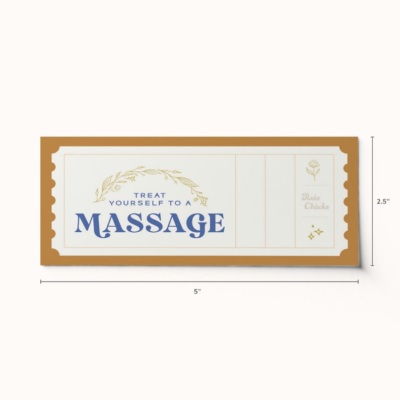 Custom Massage Ticket Voucher • Surprise Activity • BEST SELLER ...