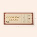 Custom Cooking Class Ticket Voucher Surprise Activity BEST - Etsy