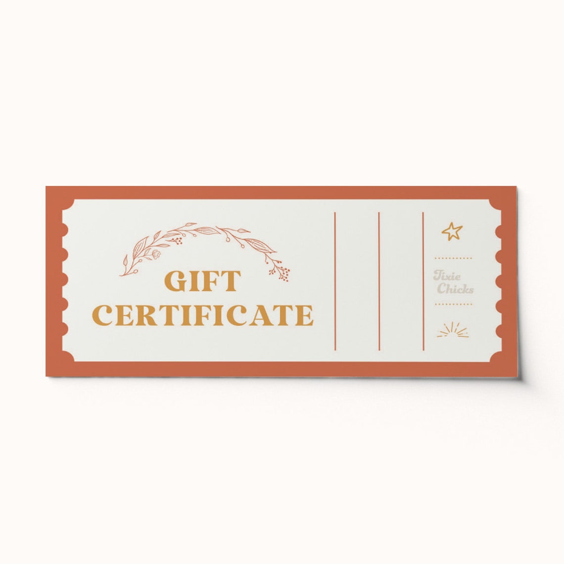 Custom Gift Certificate Ticket Voucher • Surprise Activity • BEST ...