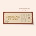 Custom Cooking Class Ticket Voucher Surprise Activity BEST - Etsy