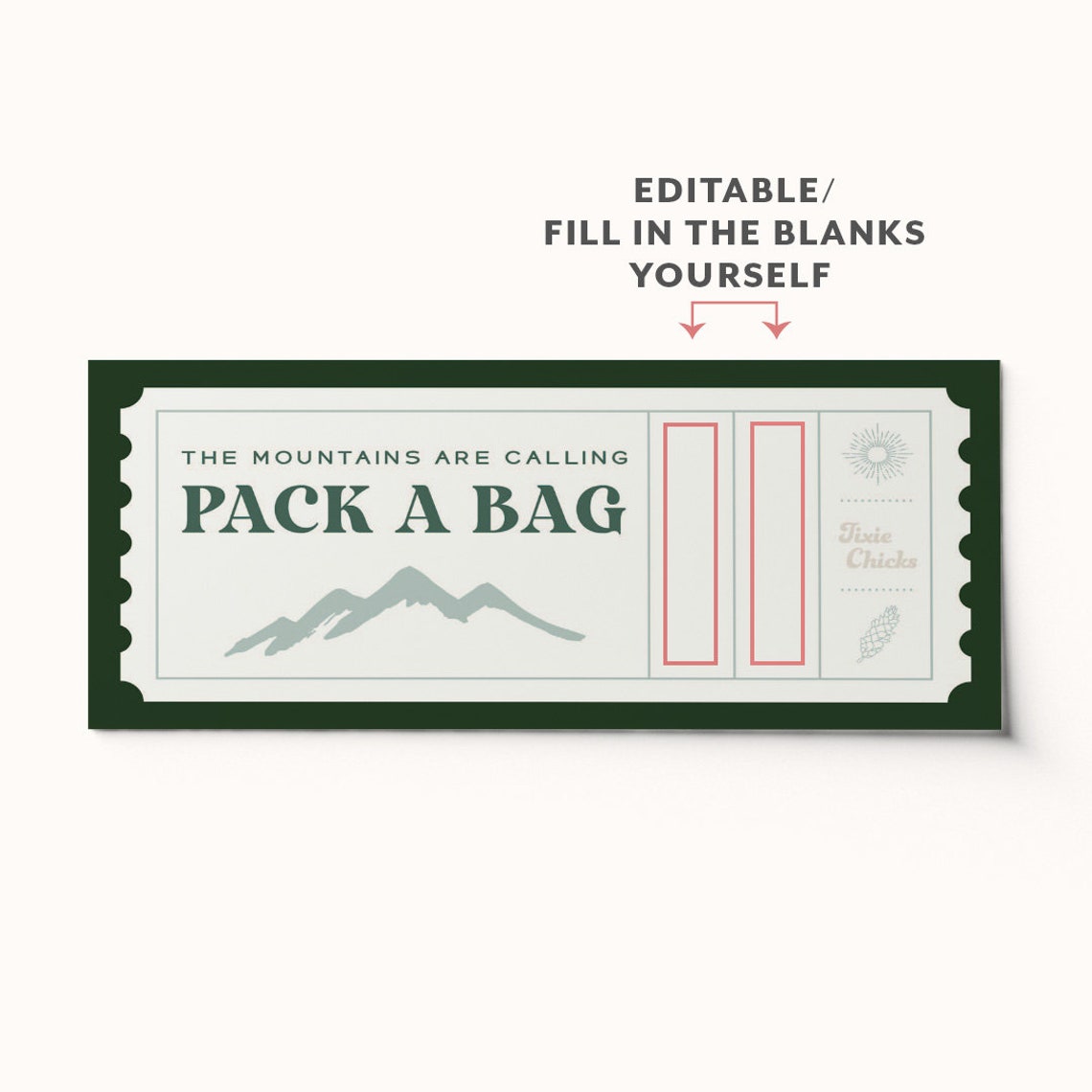 Custom Adventure Ticket Voucher • Surprise Adventure Activity • BEST ...