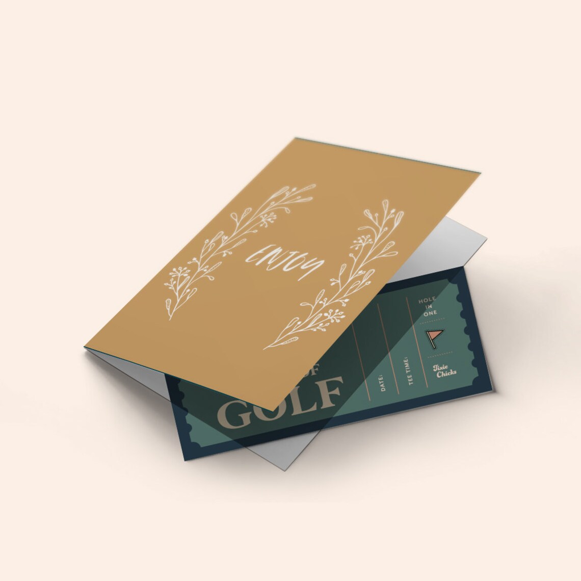 Custom Round of Golf Ticket Voucher Surprise Activity BEST - Etsy