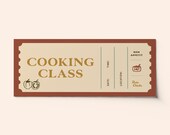 Custom Cooking Class Ticket Voucher Surprise Activity BEST - Etsy