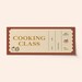 Custom Cooking Class Ticket Voucher Surprise Activity BEST - Etsy