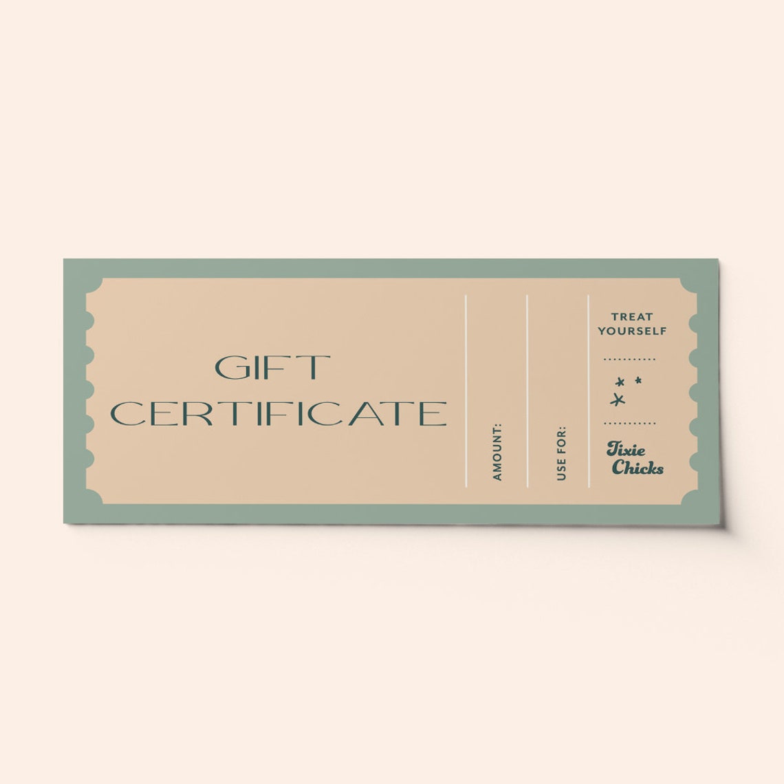 Custom Gift Certificate Ticket Voucher Surprise Activity - Etsy