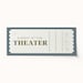 Custom Theater Ticket Gift Voucher • Editable PDF Coupon - Etsy